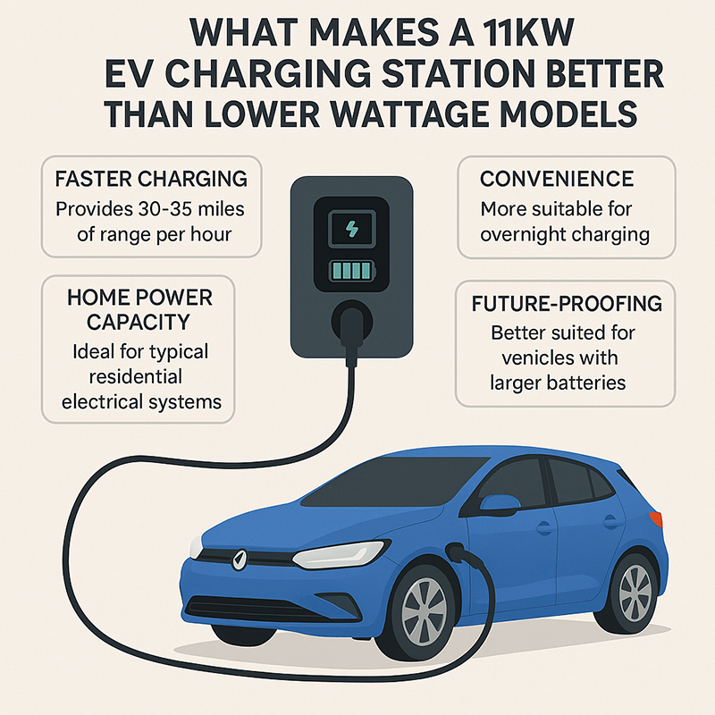 What Makes an 11kW EV Charging Station Better than Lower Wattage Models